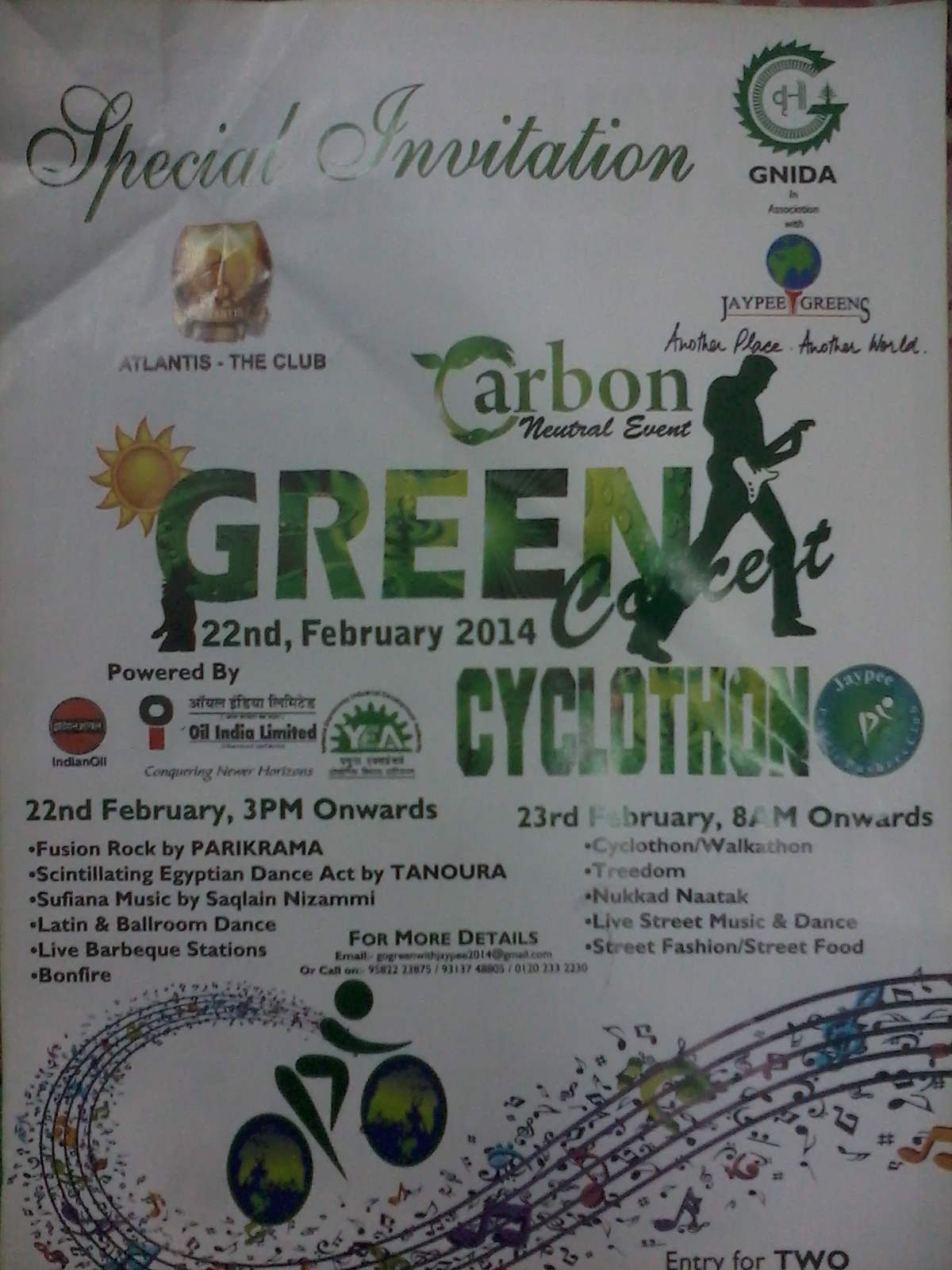Green Concert | Cyclothon, Greater Noida - Engineers Corner