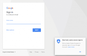 The New Google sign-in page is finally Here - Engineers Corner