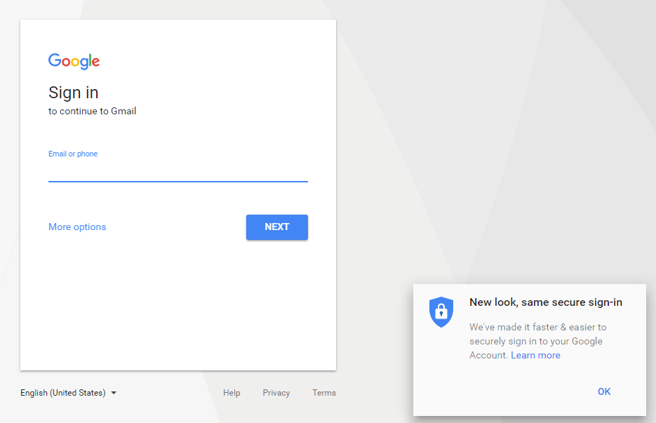 The New Google sign-in page is finally Here - Engineers Corner